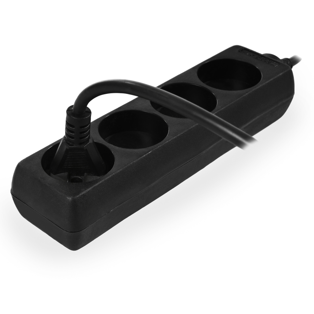 Przedłużacz 4-gniazda 1,5m 10A B/U czarny W-98179 PLASTROL | Produkty ...